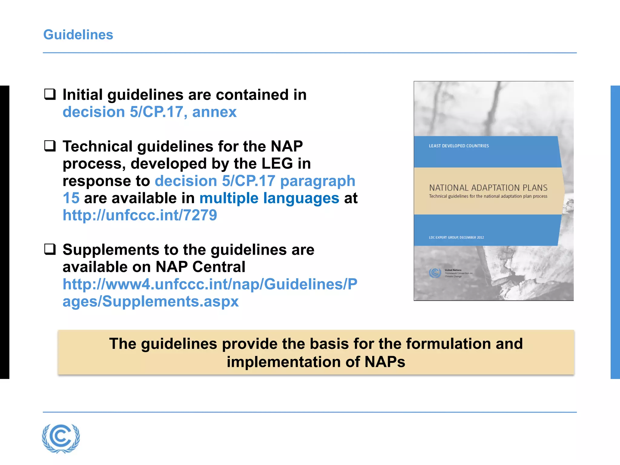 Integrative Framework for NAPs and SDGs (NAP-SDG iFrame) | PDF