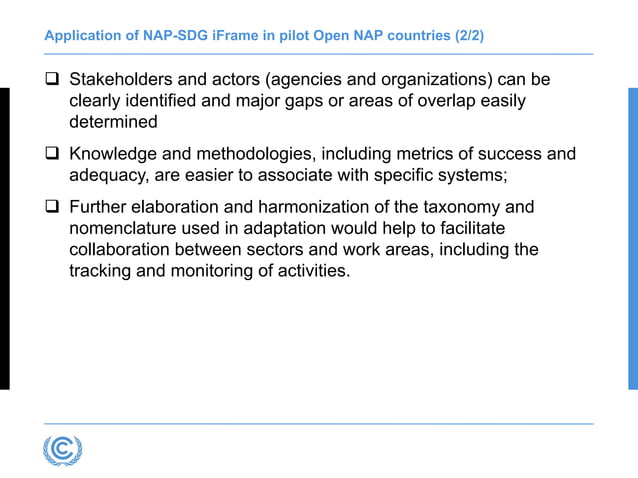 Integrative Framework for NAPs and SDGs (NAP-SDG iFrame) | PDF