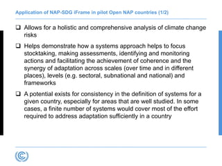 Integrative Framework for NAPs and SDGs (NAP-SDG iFrame) | PDF