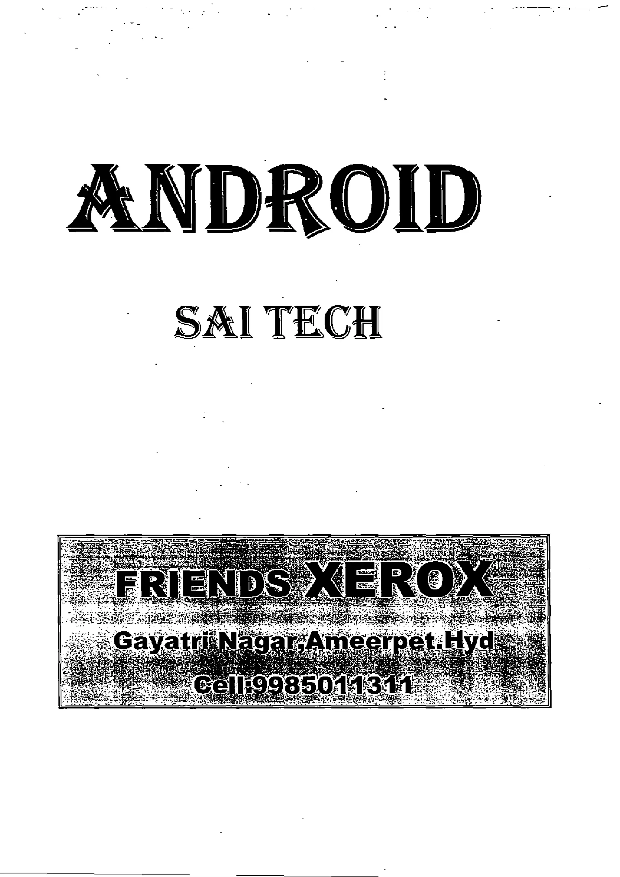 Android sai tech | PDF