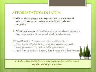 AFFORESTATION AND NATIONAL AFFORESTATION PROGRAMME AND ACT - 2016 ...