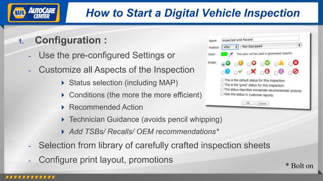 NAPA Digital Vehicle Inspection Program | PPT