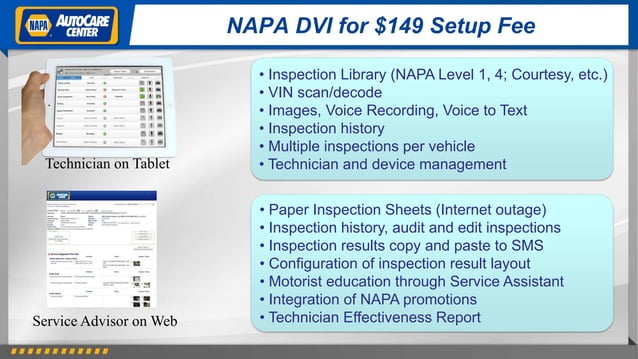 NAPA Digital Vehicle Inspection Program | PPT