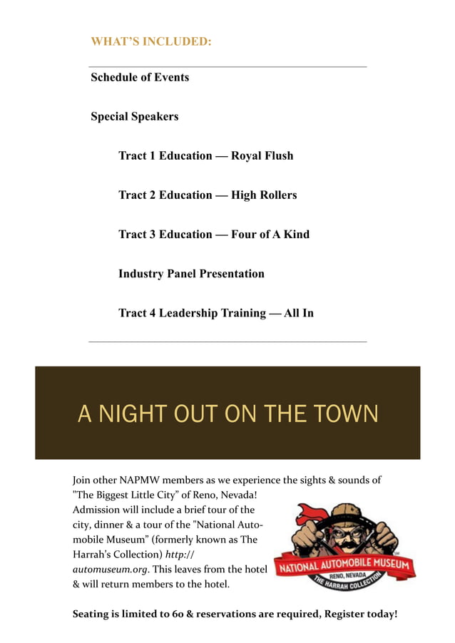 Napaw Annual Brochure | PDF