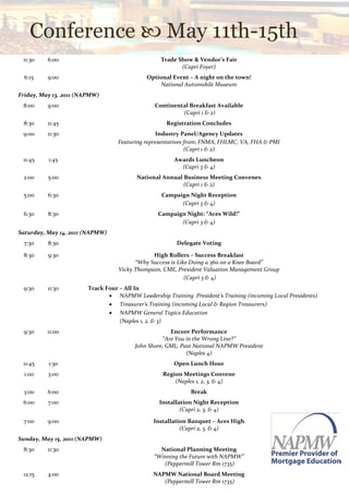 Napaw Annual Brochure | PDF