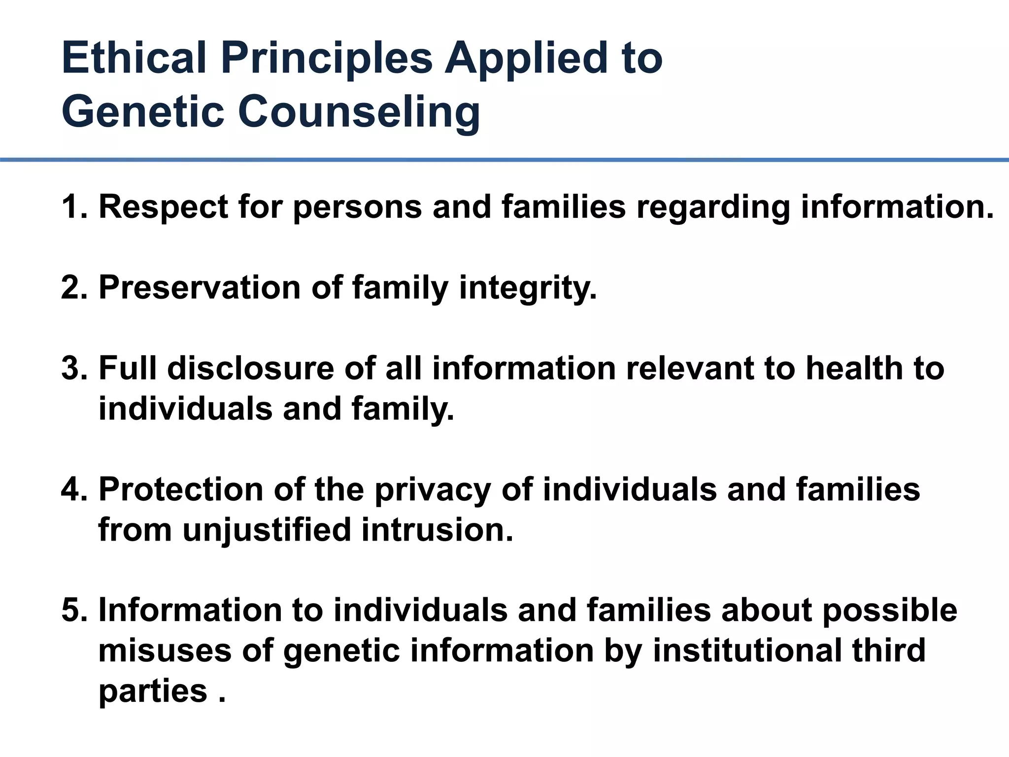 Ethical and Legal Issues Related to Medical Genetics | PPTX