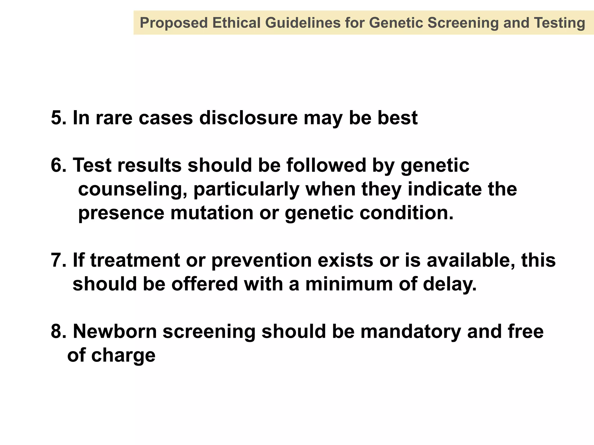 Ethical and Legal Issues Related to Medical Genetics | PPTX
