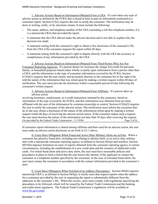 Background Screening and Employer Compliance with the FCRA | PDF