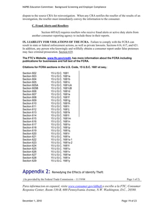 Background Screening and Employer Compliance with the FCRA | PDF