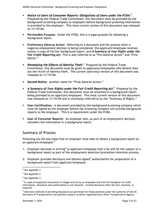 Background Screening and Employer Compliance with the FCRA | PDF