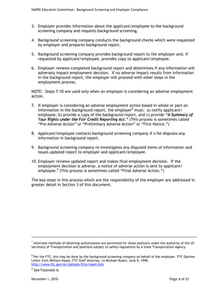 Background Screening and Employer Compliance with the FCRA | PDF
