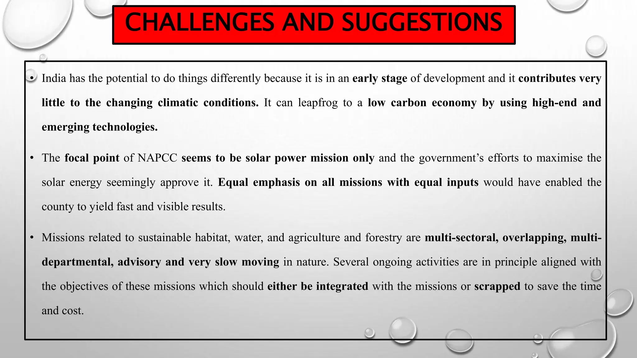 Presentation on "National Action Plan on Climate Change" | PPTX