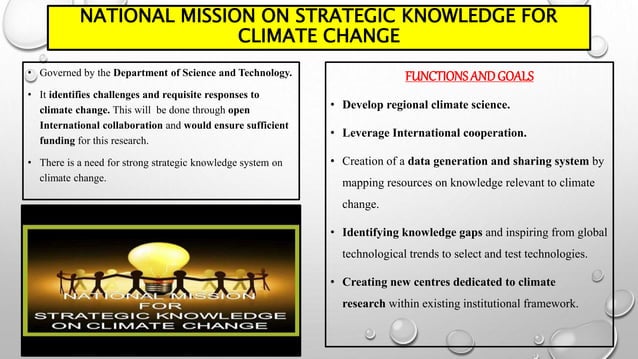 Presentation on "National Action Plan on Climate Change" | PPTX