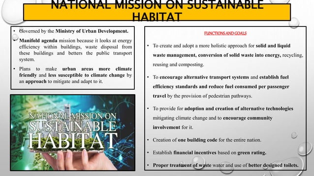 Presentation on "National Action Plan on Climate Change" | PPTX