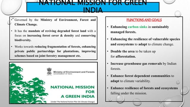 Presentation on "National Action Plan on Climate Change" | PPTX
