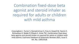 FABA/ICS as S.O.S. in Mild Asthma | PPTX