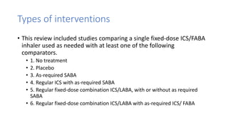FABA/ICS as S.O.S. in Mild Asthma | PPTX