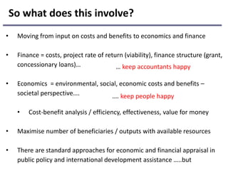 Economic appraisal under NAPs | PPTX