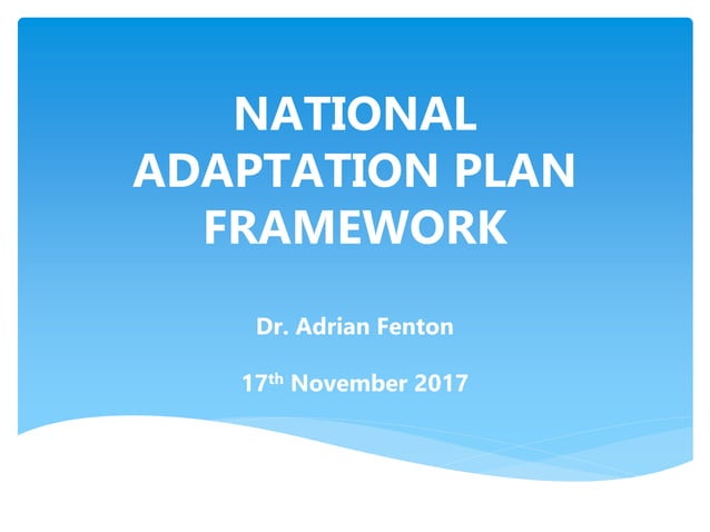 Fiji's National Adaptation Plan Framework | PPT