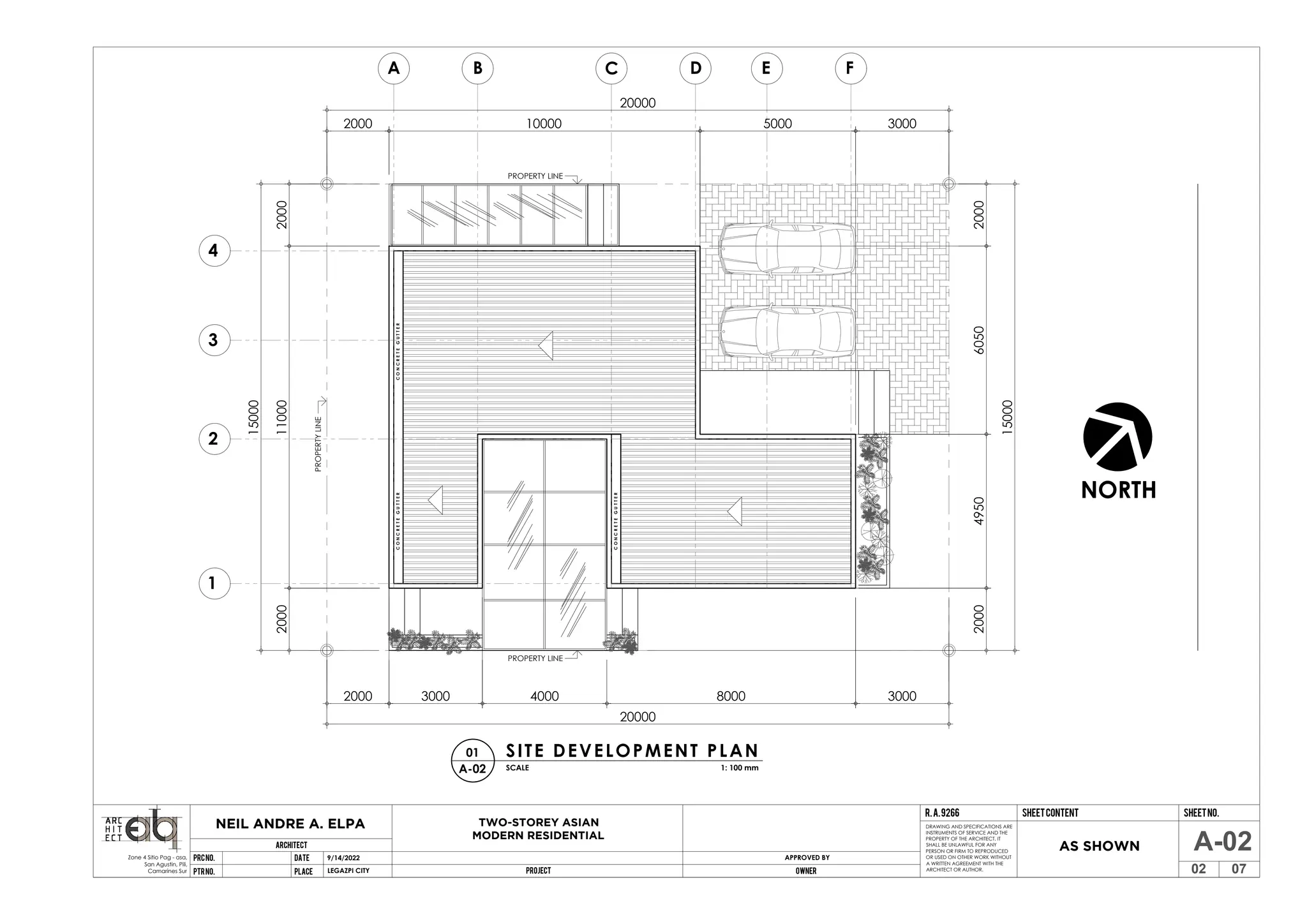 Site Development Plan _Two Storey Residential | PDF