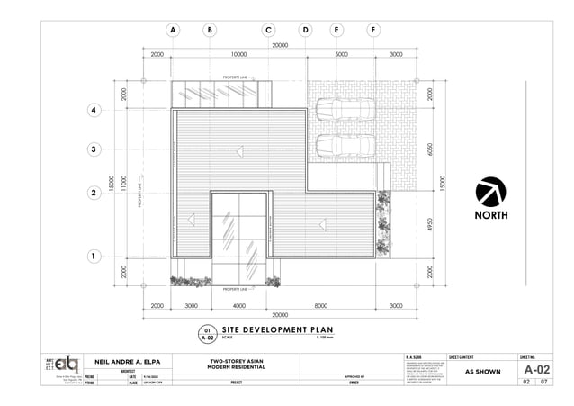 Site Development Plan _Two Storey Residential | PDF