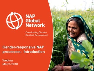 Gender-responsive NAP processes: Introduction | Angie Dazé, IISD | PPT