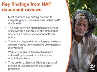 Gender-responsive NAP processes: Introduction | Angie Dazé, IISD | PPT