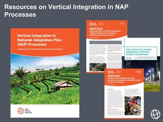 Linking National and Sub-national Adaptation: Vertical integration in practice | PPTX