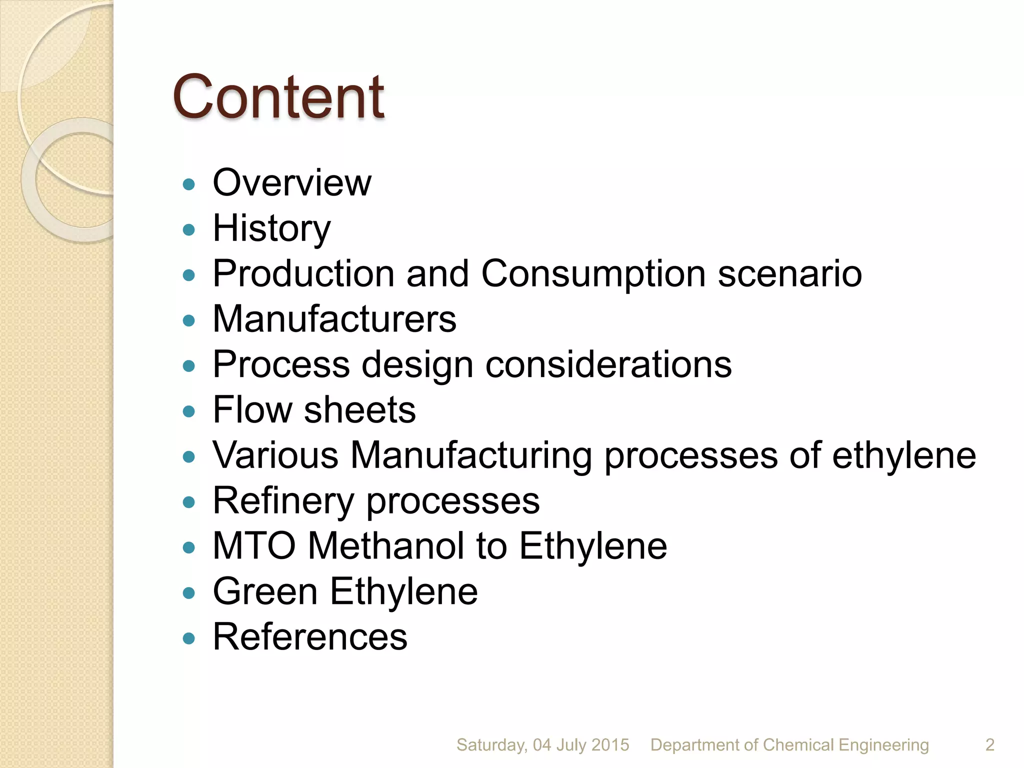 Naphtha Cracking Unit : Ethylene Production | PPTX