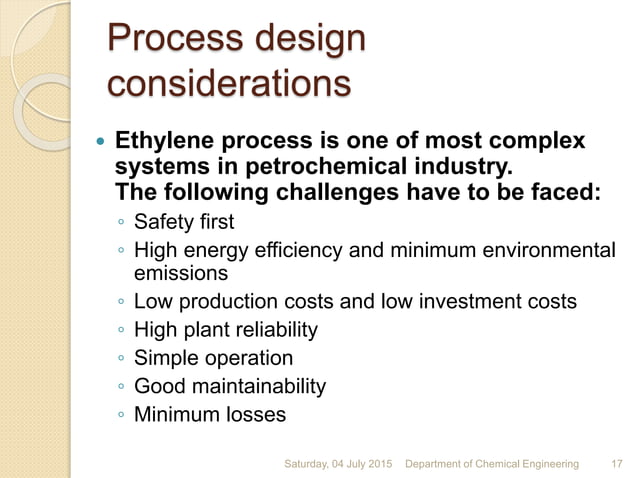 Naphtha Cracking Unit : Ethylene Production | PPTX