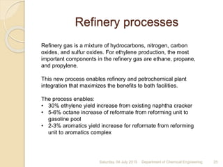 Naphtha Cracking Unit : Ethylene Production | PPTX