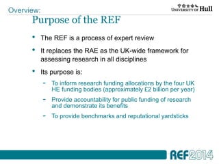 Impact and the 2014 Research Excellence Framework | PPTX