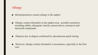 Napkin dermatitis Dr Sandeep Lal V | PPTX