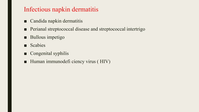 Napkin dermatitis Dr Sandeep Lal V | PPTX | Digestive Disorders ...