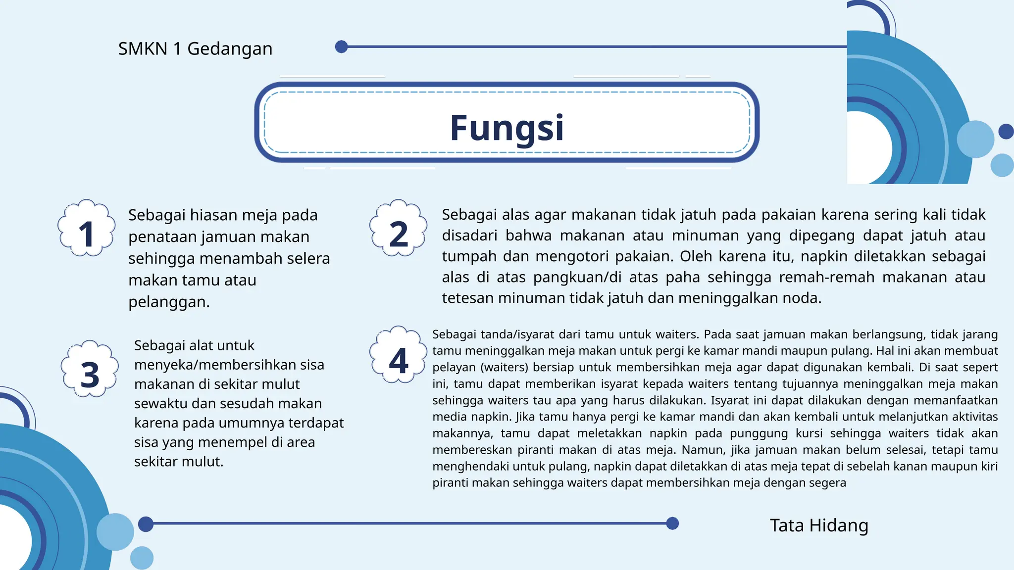 pemerian materi tata hidang Napkin Folding.pptx