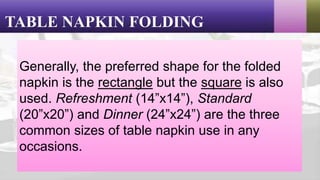 napkin folding ppt for CO.pptx