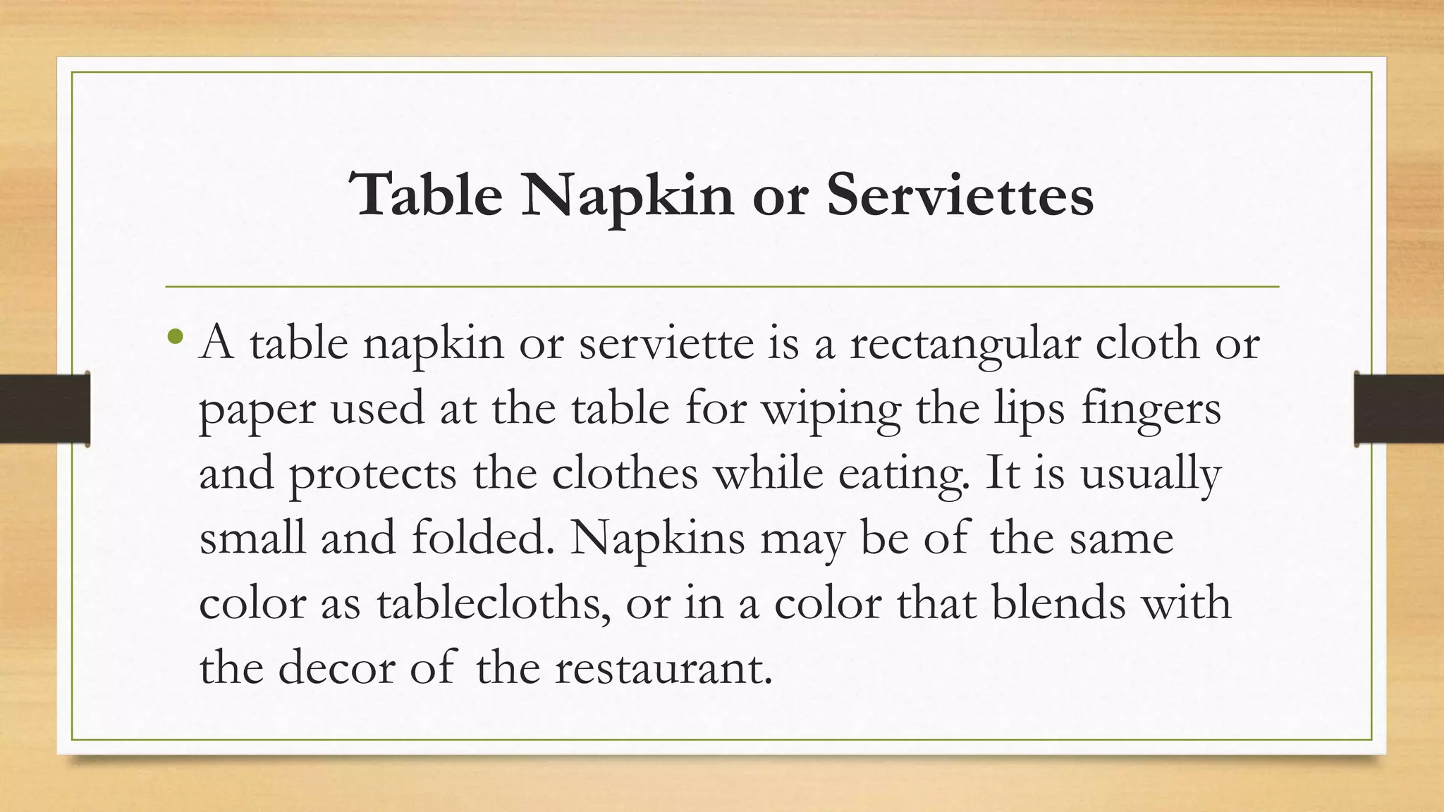 NAPKIN FOLDING STYLES.pptx