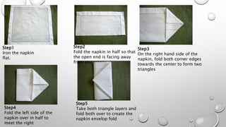 Napkin making | PPTX
