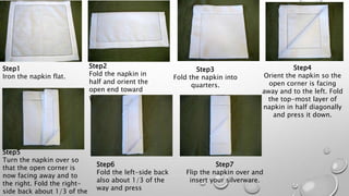 Napkin making | PPTX