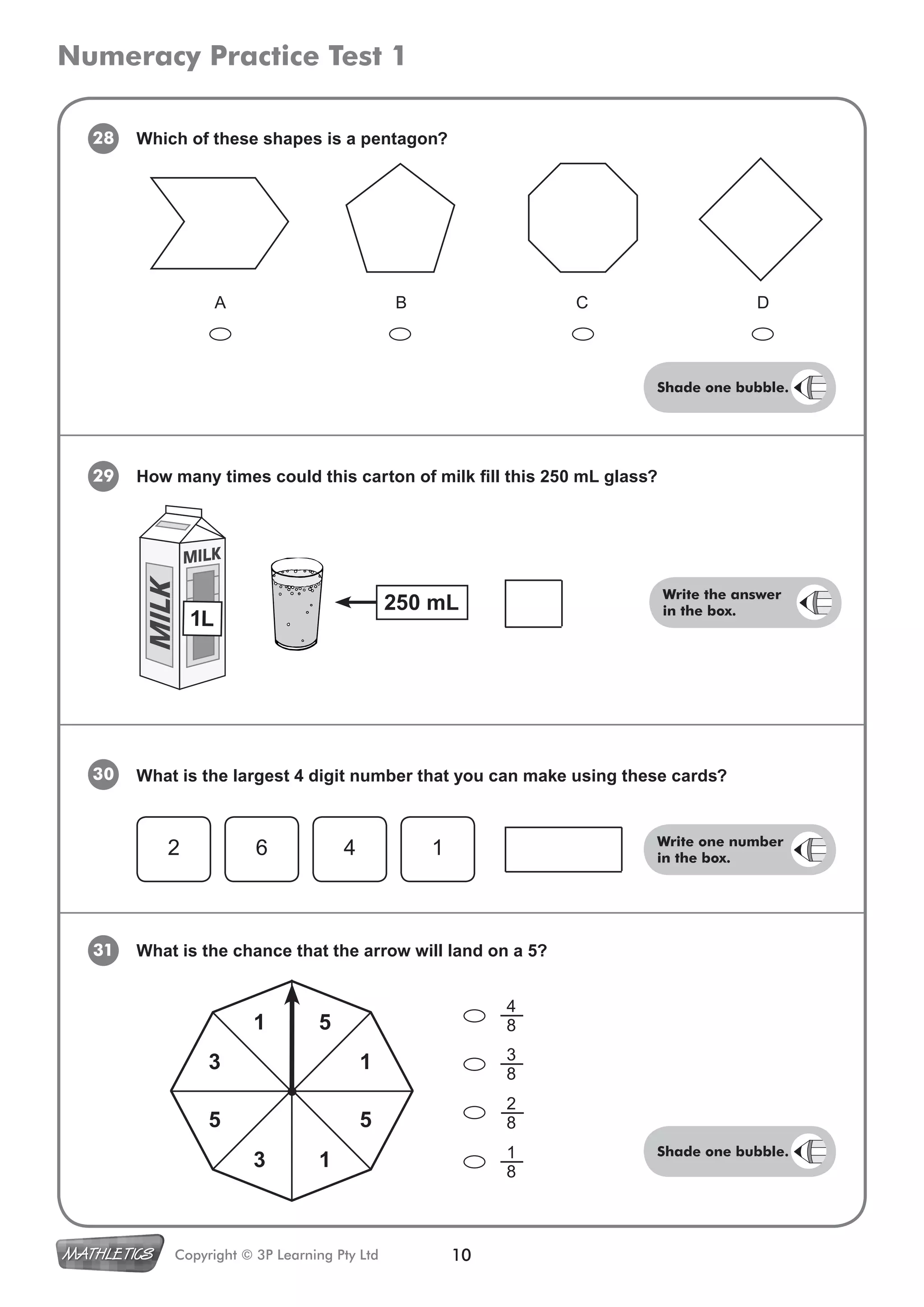 Naplan yr-5-practice-test-1 | PDF