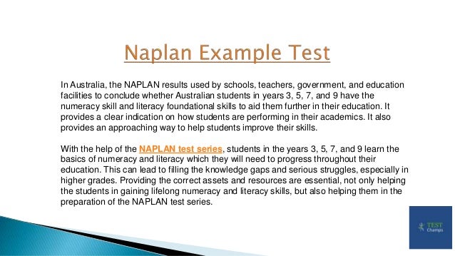 NAPLAN Year 3 Numeracy Example Test | Test Champs | PPT