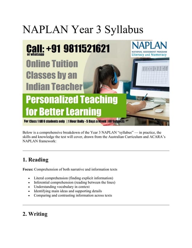 NAPLAN Test Year 3 Syllabus Australia.pdf