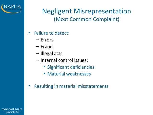 NAPLIA Risk Management Presentation 2014 | PPT