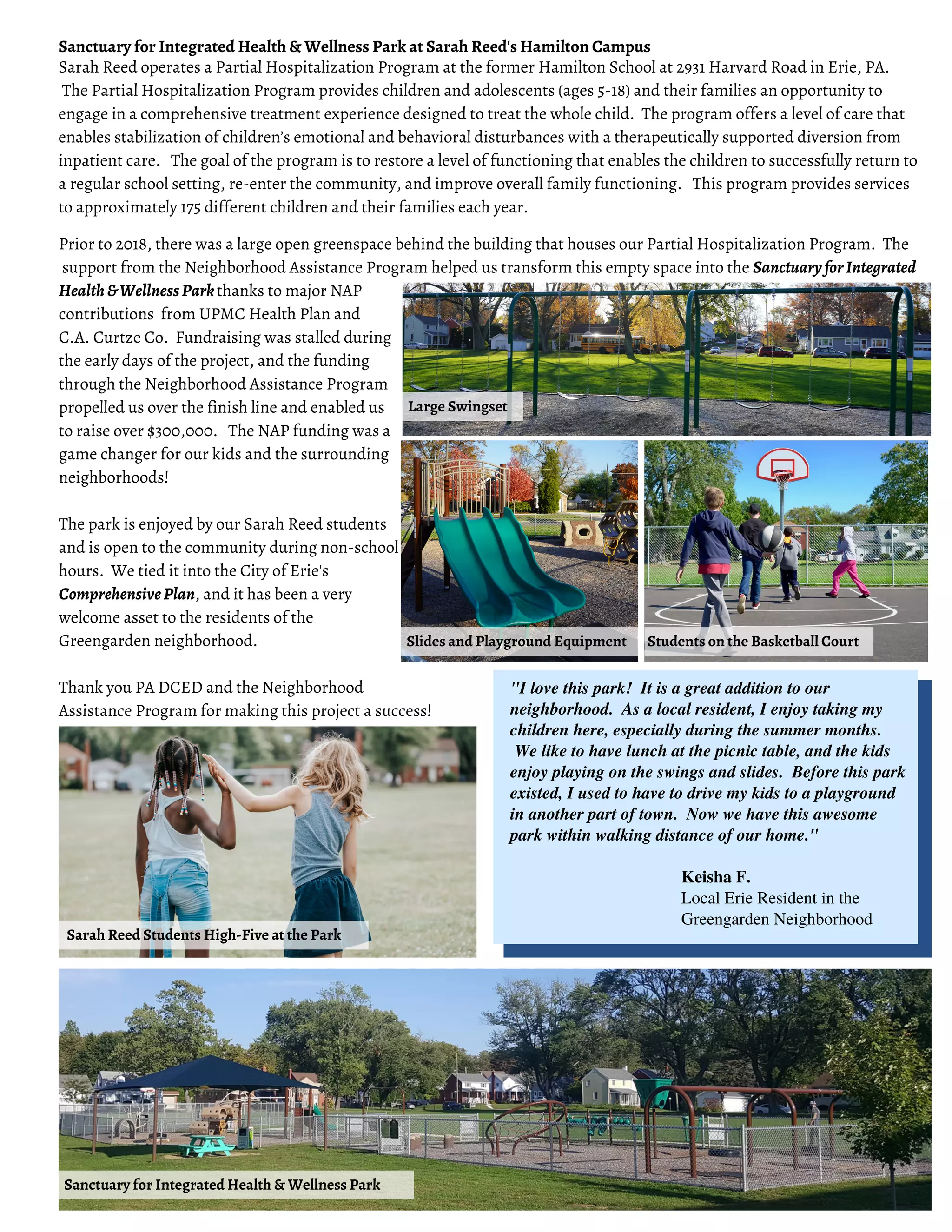 Neighborhood Assistance Program Makes a Transformational Impact @ Sarah ...