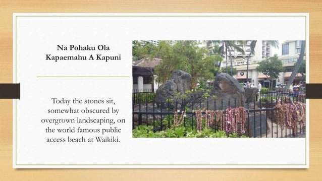 Na pohaku ola kapaemahu a kapuni | PPT