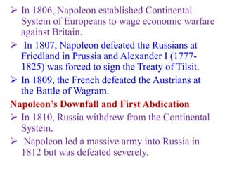 Napoleon bonaparte (1769 1821) | PPTX