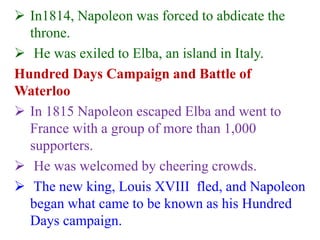 Napoleon bonaparte (1769 1821) | PPT