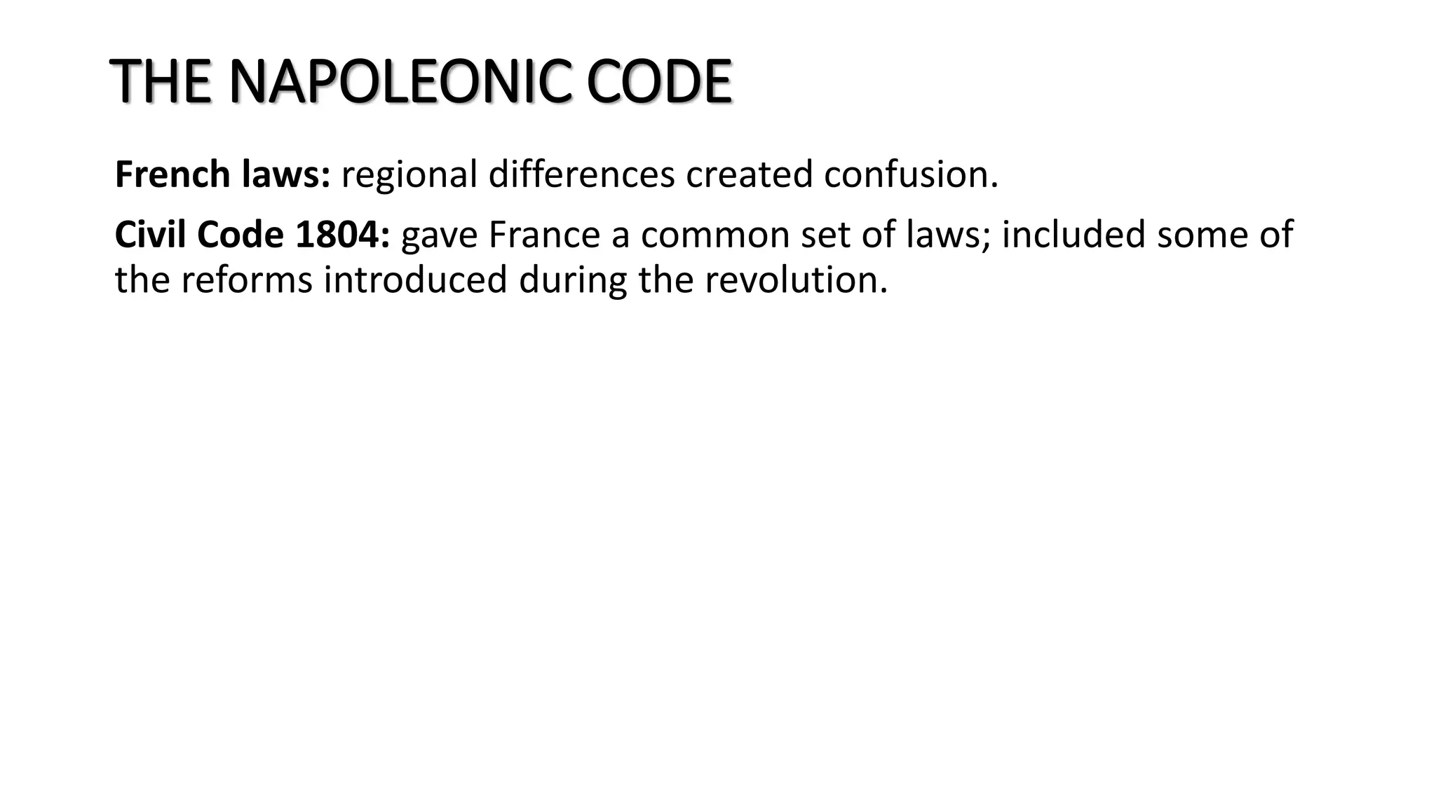 CAMBRIDGE AS HISTORY: FRANCE REVOLUTION MODULE. NAPOLEON DOMESTIC AIMS ...