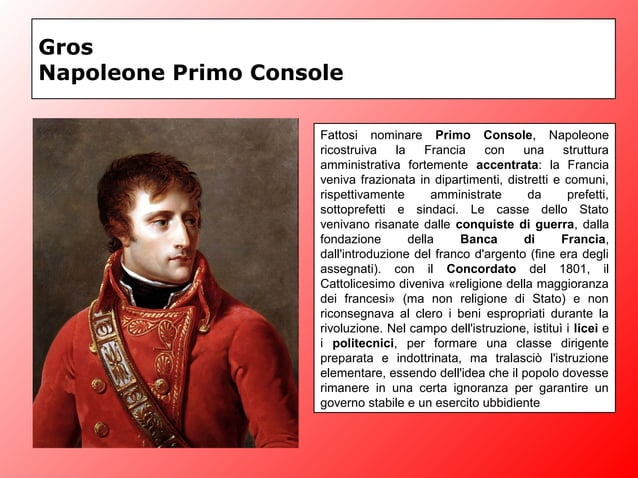 Napoleone Bonaparte - Età napoleonica | PPT