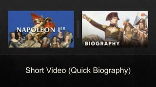 Life of Napoléon Bonaparte (Biography/History) | PPTX
